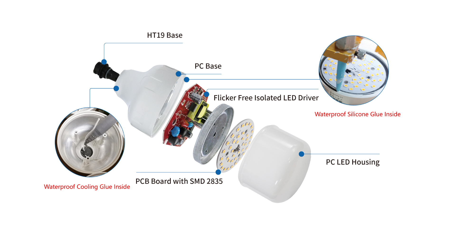 HT19 IP67 LED Poultry Bulb - Hontech-Wins